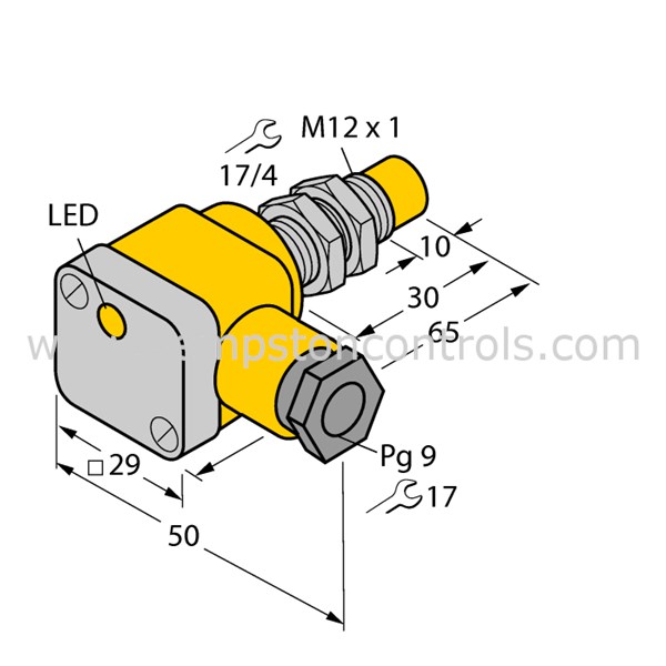 Turck Banner NI5-G12SK-Y1X TURCK INDUCTIVE SENSOR, ATEX, M12, 5MM RANGE ...