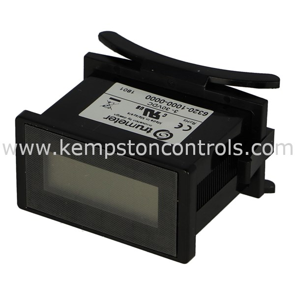 Trumeter 6320-1000-0000 HOUR METER, 3-30VDC, 8 DIGIT, RECTANGULAR WITH ...