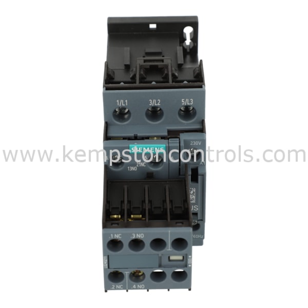 Siemens 3RT2025-1AL24 SIEMENS POWER CONTACTOR 3RT2, AC-3/3E, 7.5KW/400V, 2NO+2NC, 230VAC, 50 ...
