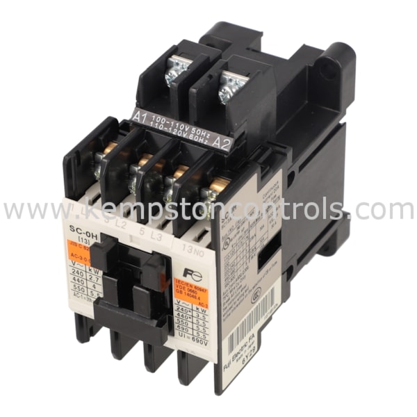 Fuji SC0/H-1A/1 FUJI 1A AC100/110V CONTACTOR 1 N/O AUX SINGLE BUTTON ...