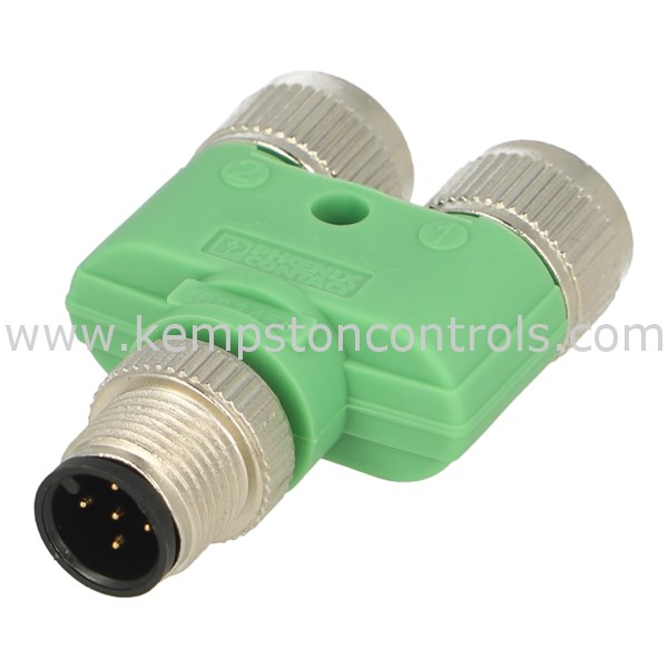 Phoenix 1683455 PHOENIX CONTACT Y DISTRIBUTOR, 2X M12 FEMALE TO M12 ...