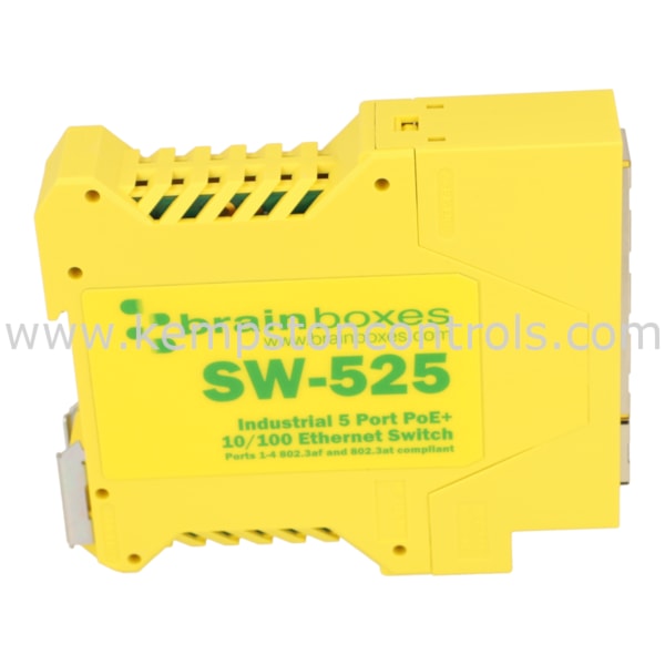 Brainboxes SW-525 BRAINBOXES INDUSTRIAL 5 PORT POE+ 10/100 ETHERNET ...