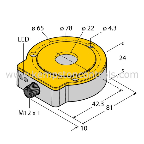 Turck Banner RI360P0-QR24M0-INCRX2-H1181 TURCK BANNER CONTACTLESS ...