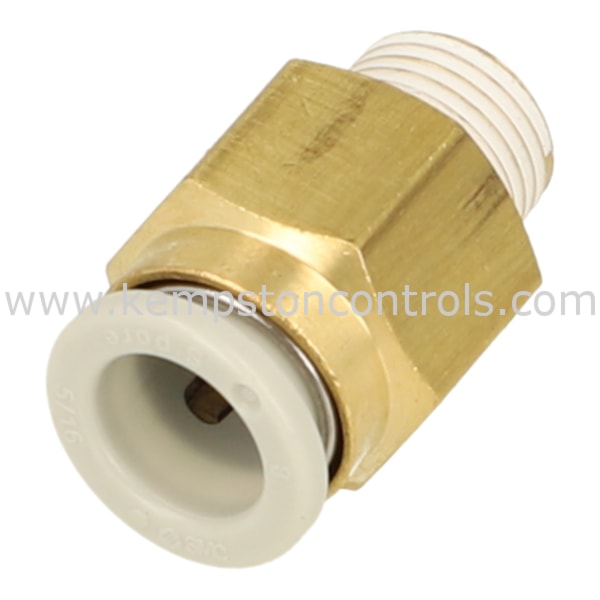 SMC KQ2H08-01AS SMC KQ2H, ONE-TOUCH FITTING WHITE COLOR - MALE CONNECTOR | Kempston Controls