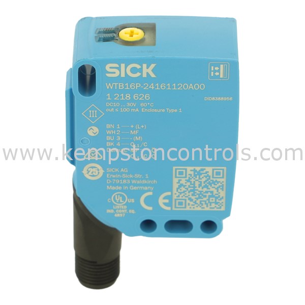 Sick WTB16P-24161120A00 SICK PHOTOELECTRIC SENSOR, DIFFUSE, BGS, 1M ...