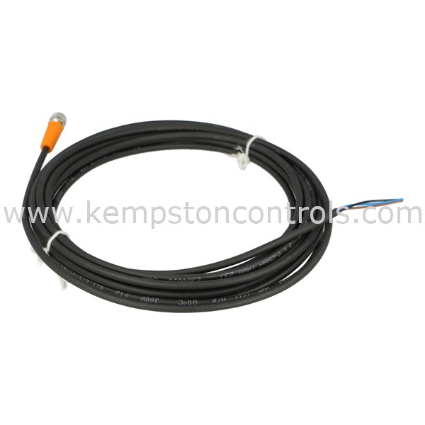 IFM EVC142 IFM CONNECTOR CABLE, M8, FEMALE, STRAIGHT, 3 PIN, 5M PUR ...
