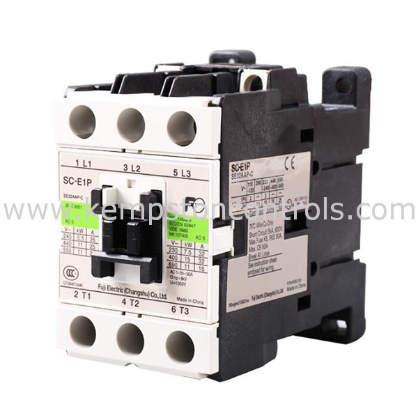 Fuji SC-E1P AC24V FUJI 3 POLE CONTACTOR 24VAC (15KW AC3 380/440V) WITH ...