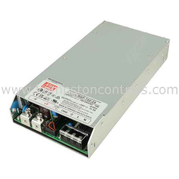 Meanwell RSP-750-24 MEANWELL ENCLOSED POWER SUPPLY, 24VDC, SINGLE OUTPUT AT 31.3A, AC-DC, FORCED ...