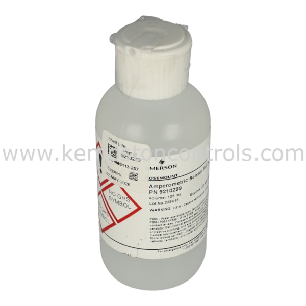 Emerson 9210299 EMERSON ROSEMOUNT AMPEROMETRIC SENSOR FILL SOLUTION #3 ...