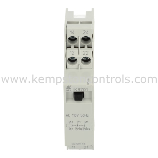 Dold IK8701.12 AC50HZ 110V DOLD INPUT-OUTPUT INTERFACE RELAY, 2CO, 16A THERMAL, 110V COIL, 17 ...