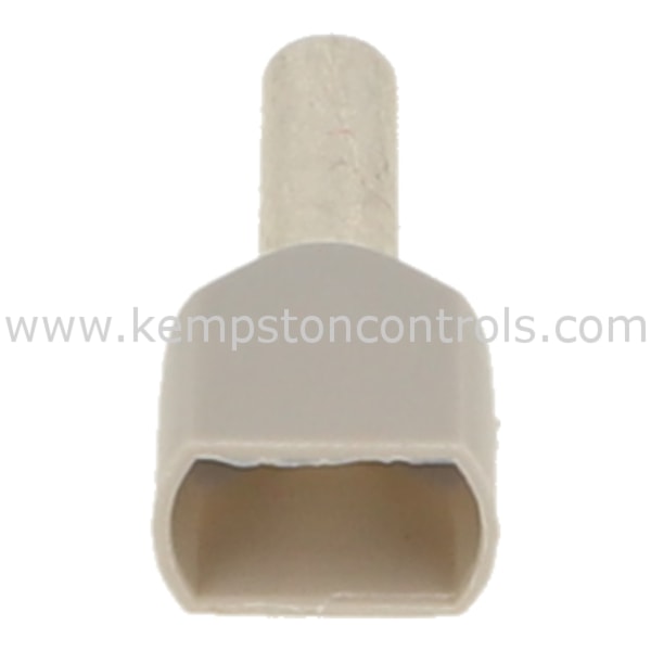 Hellerman CT240012 HELLERMAN TWIN BOOTLACE FERRULES 2X4.0- 12MM GREY(1000) | Kempston Controls