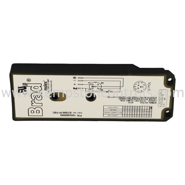 Molex BTB801P-FBC MOLEX PASSIVE JUNCTION BOX, M12, 8 PORT, TOP MOUNT ...