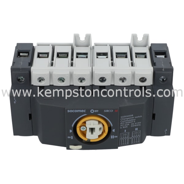 Socomec 22304008 SOCOMEC MANUALLY OPERATED MODULAR TRANSFER SWITCH, 4 ...