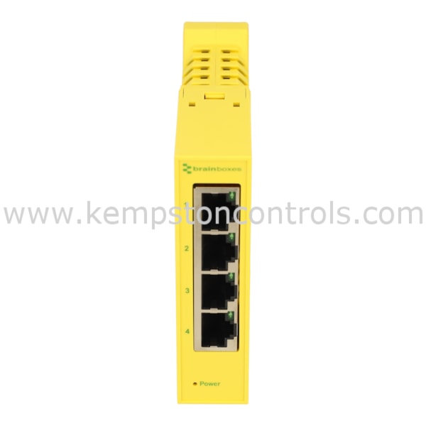 Brainboxes SW-504 BRAINBOXES INDUSTRIAL 4 PORT 10/100 ETHERNET SWITCH | Kempston Controls