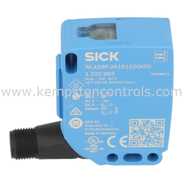 Sick WLA16P-24161100A00 SICK PHOTOELECTRIC SENSOR, RETROREFLECTIVE, 10M ...