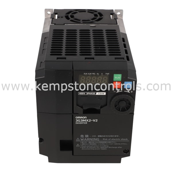 Omron 3G3MX2-A4015-EV2 OMRON INVERTER DRIVE, 1.5/2.2 KW (ND/LD), 4.8/5.4 A (ND/LD), 400 VAC, 3 ...