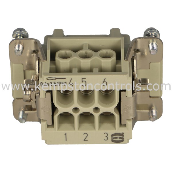 HARTING 0933 006 2701 HARTING FEMALE INSERT, HAN E 06 POS. F INSERT ...