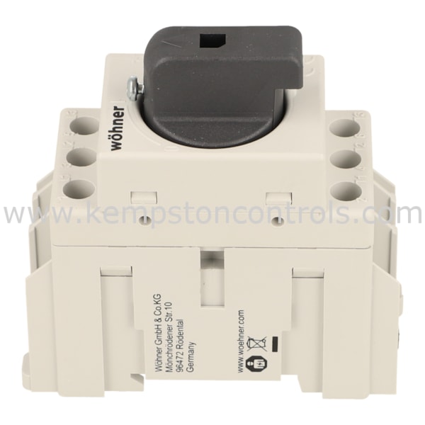Wohner 33816 WOHNER SWITCH-DISCONNECTOR 3-POLE | Kempston Controls