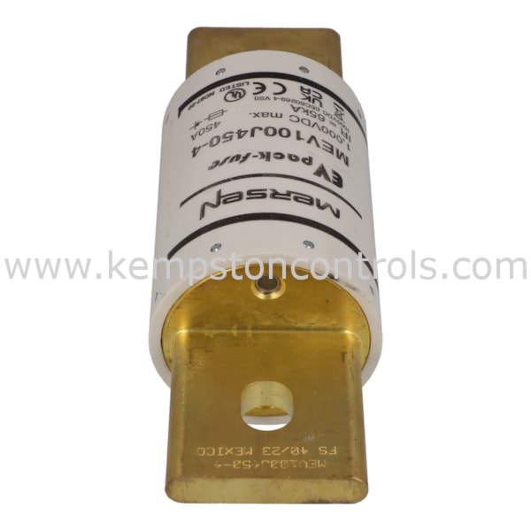 Mersen MEV100J450-4 MERSEN ROUND BODY FUSE, 450A, 1000VDC, EVPACK-FUSE ...
