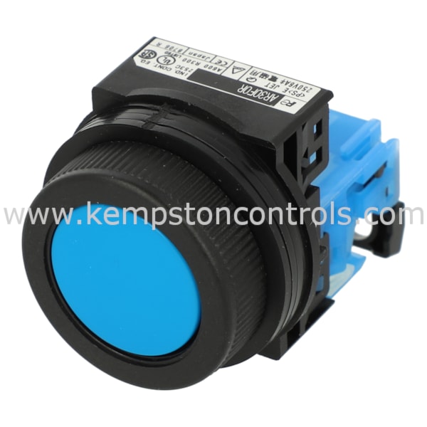 Fuji AR30F0R-10S FUJI PUSHBUTTON FLUSH ROUND HEAD 1NO AUX BLUE ...