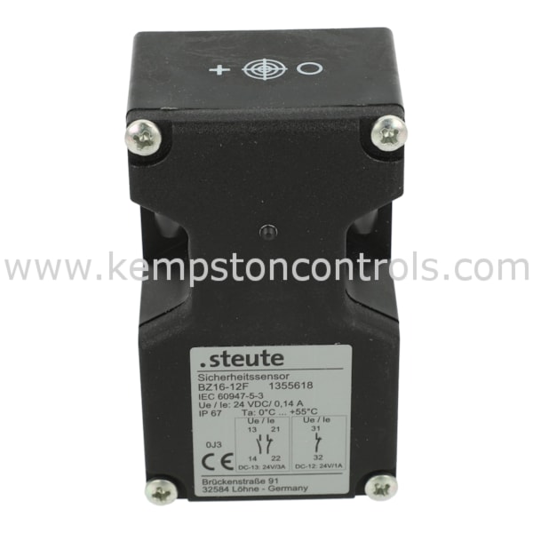 Steute BZ16-12F STEUTE CODED MAGNET SAFETY SENSOR, 1 NO/2 NC CONTACTS ...