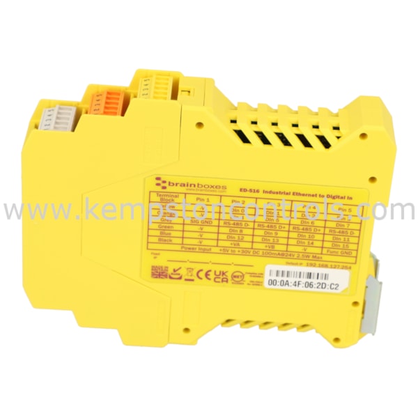 Brainboxes ED-516 BRAINBOXES ETHERNET TO 16 DIGITAL INPUTS | Kempston Controls