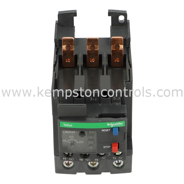 Schneider LRD365 SCHNEIDER THERMAL OVERLOAD RELAY, 48-65A, CLASS 10A ...