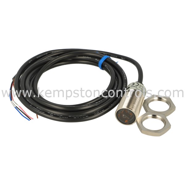 Omron E3FB-DP13 2M OMRON PHOTOELECTRIC SENSOR M18 AXIAL METAL BODY RED LED 2M CABLE | Kempston ...