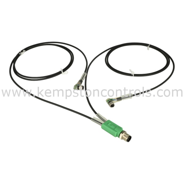 Phoenix 1671438 PHOENIX SPLITTER CABLE, M12 4P MALE STR. TO 2 X 1.5M M8 ...