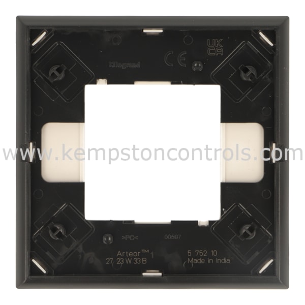 Legrand 575210 LEGRAND SQUARE 2 MODULE 9X92MM PLATE WHITE | Kempston ...