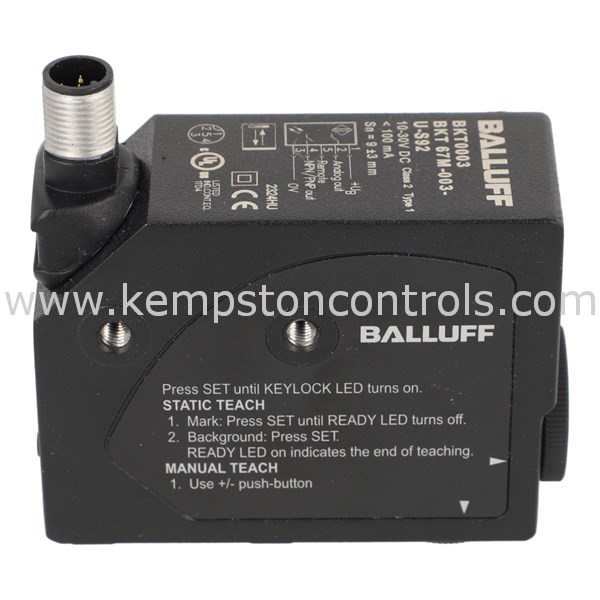 Balluff BKT 67M-003-U-S92 BALLUFF CONTRAST SENSOR, 9-12MM RANGE ...