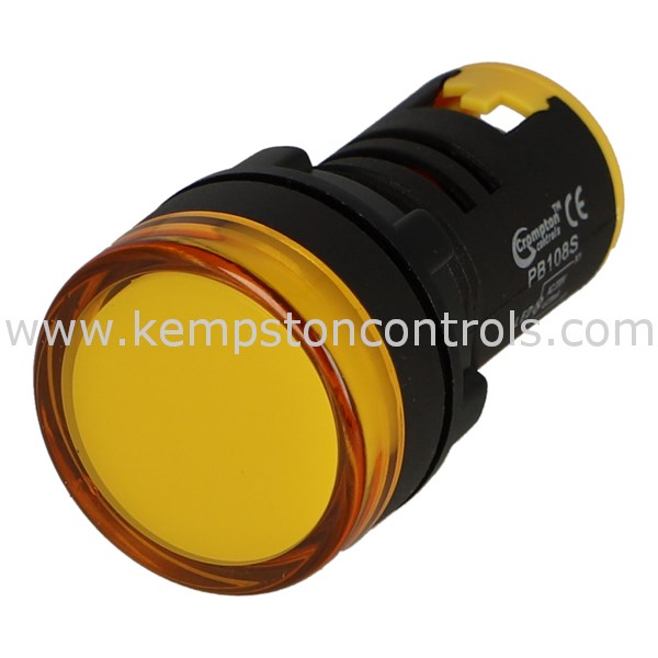 Crompton Controls PB108CBP CROMPTON CONTROLS YELLOW LED PILOT LIGHT ...