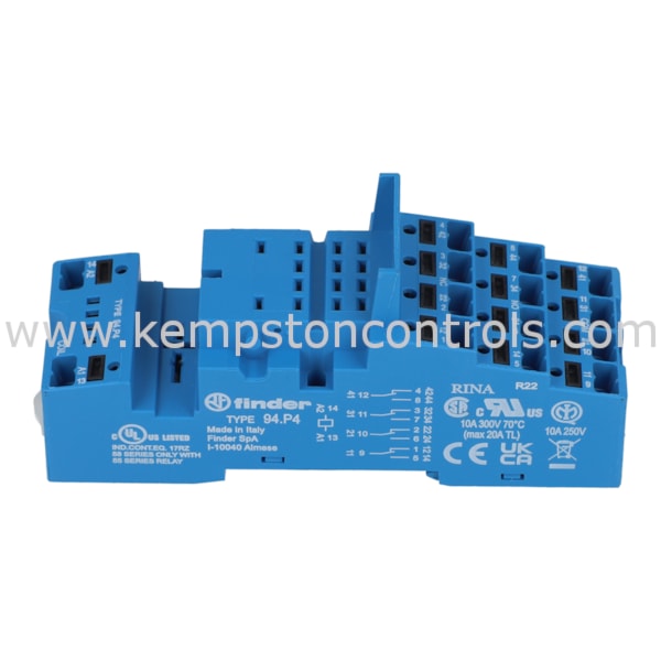 Finder 94.P4SMA FINDER TYPE 94.P4 SOCKET WITH PUSH-IN TERMINALS FOR USE ...