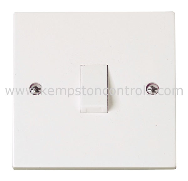Scolmore PRW022 SCOLMORE POLAR 20A DOUBLE POLE PLATE SWITCH WITH ...