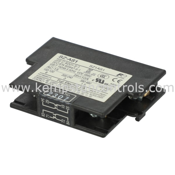 Fuji SZ-AS1 FUJI AUX CONTACT BLOCK, 1N/O +1N/C AUX SIDE (BIFURCATED) FOR SC03-SCN3 AND SH4-SH5 ...