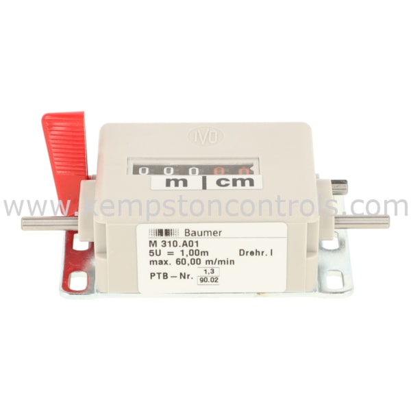 Baumer M 310.A01 BAUMER MECHANICAL METER COUNTER, 5 DIGITS 999,99 METER ...