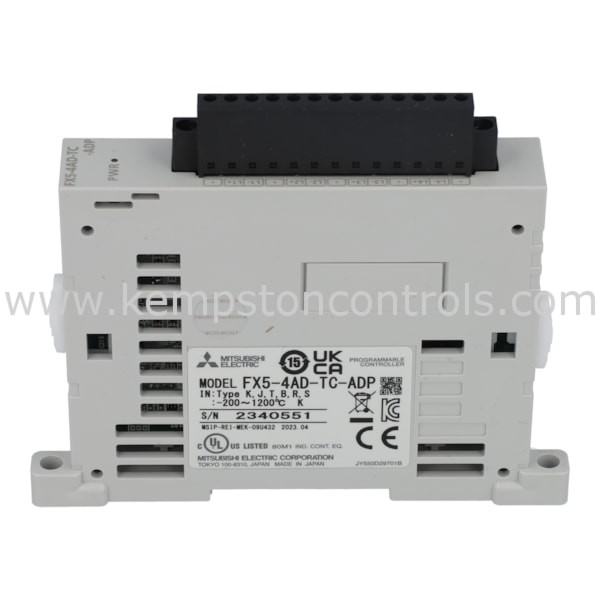 MITSUBISHI FX5-4AD-TC-ADP MITSUBISHI 4 CHANNEL THERMOCOUPLE INPUT MODULE; 0.1°C - 0.2°C ...