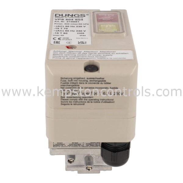 Dungs VPS 504 S04 230VAC DUNGS VPS 504 VALVE TESTING SYSTEM FOR ...