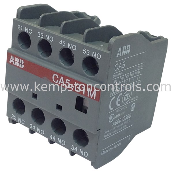ABB 1SBN010040R1131 1SBN010040R1131 CA5-31M TOP MOUNT AUX BLOCK | Kempston Controls