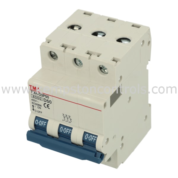 TMA TMA-D3P50 TMA MCB, TYPE D, 50A, 3P | Kempston Controls
