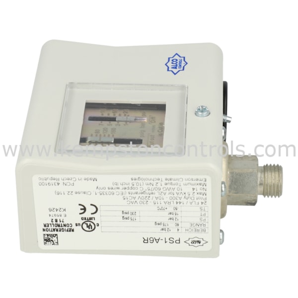 ALCO Controls PS1-A6R ALCO CONTROLS ADUSTABLE PRESSURE SWITCH, 4-12 BAR ...