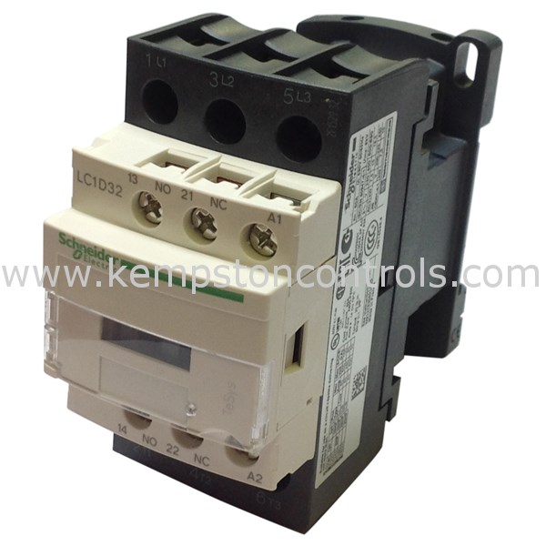 Schneider LC1D32B7 SCHNEIDER CONTACTOR 15KW 32A AC-3 3P + 1N/O & 1N/C ...