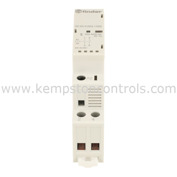 Finder 22.32.0.024.1520 FINDER MODULAR CONTACTORS, 25A, 24V DC (0/60HZ ...