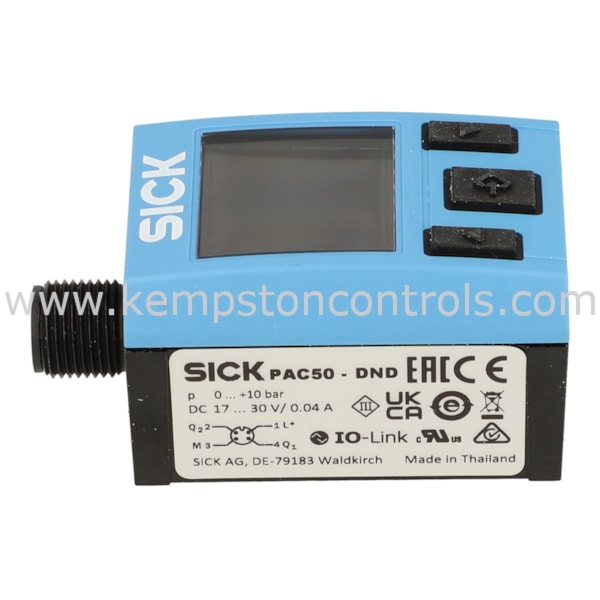 Sick PAC50-DND SICK GAUGE PRESSURE SENSOR, 0-10BAR, IO-LINK/PNP + PNP/NPN/PUSH-PULL, ¼" NPT ...