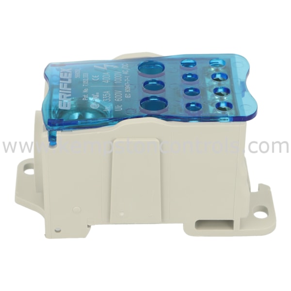 Erico 569050 ERICO SINGLE POLE DISTRIBUTION BLOCK, UD-400A, 600V, 11 ...