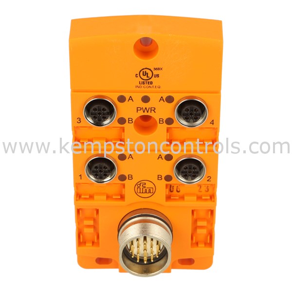IFM EBC004 IFM SPLITTER BOX, 10-30V DC, PNP, 4 X M12, A CODED, 1 X M23 ...
