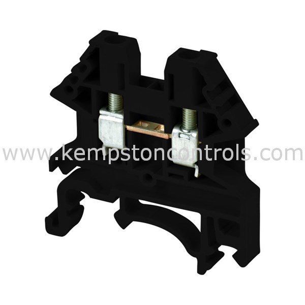 Dinkle DK4N-BK DINKLE 4MM DIN RAIL TERMINAL BLACK | Kempston Controls