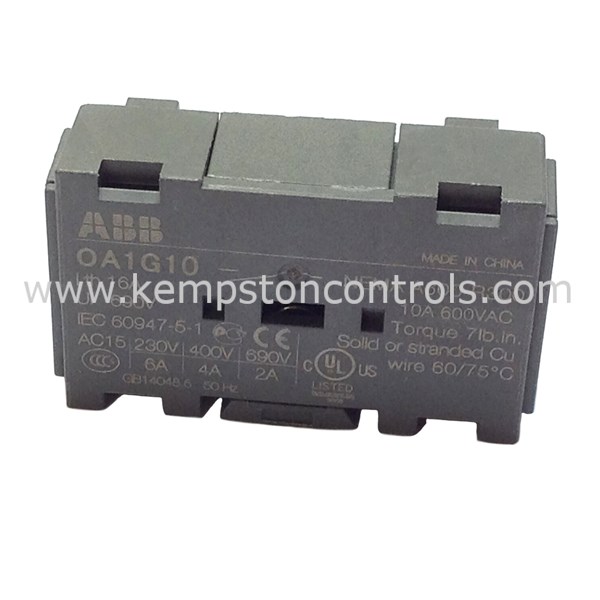 ABB OA1G10 ABB AUXILLARY CONTACT BLOCK, 1 NO, OS MINI | Kempston Controls