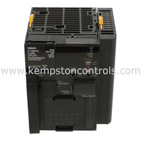 Omron CJ2M-CPU33 OMRON CPU, 20K STEPS PROGRAM, 20K STEPS FUNCTION BLOCK MEMORY, 64K WORD DATA ...