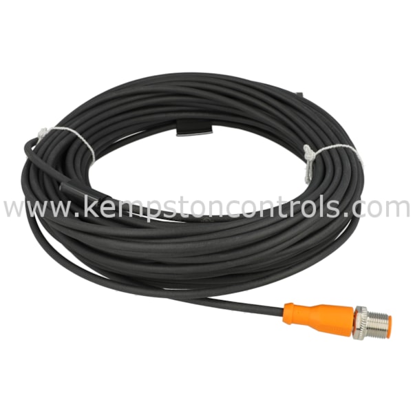 IFM EVC118 IFM, JUMPER CABLE, M12 STR MALE, M12 STR FEMALE, 4 CORE, PUR, 20M ...